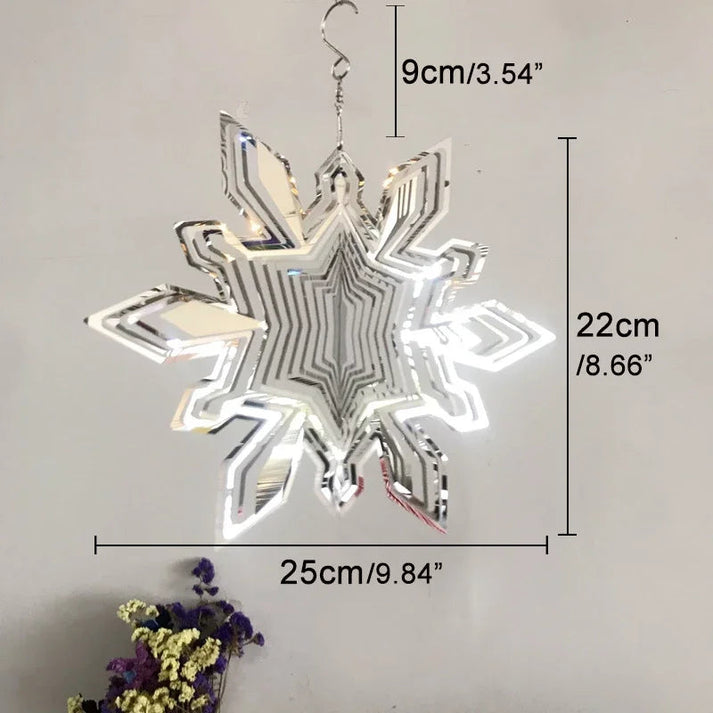 lusailstore - Snowflake Wind Chime Ornaments