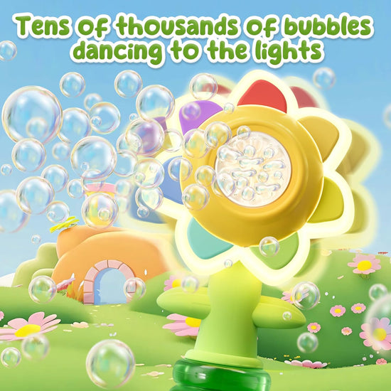 lusailstore - seven color flower bubble machine