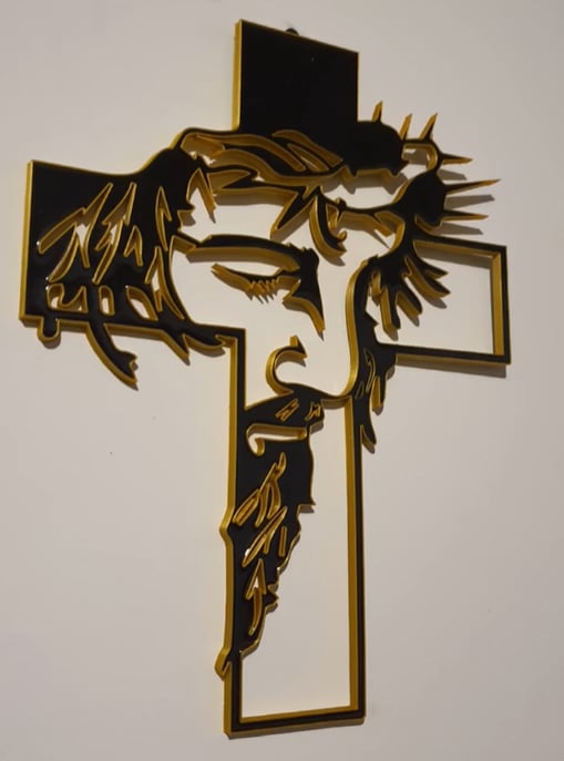 lusailstore - jesus cross metal sign christ wall art decorations